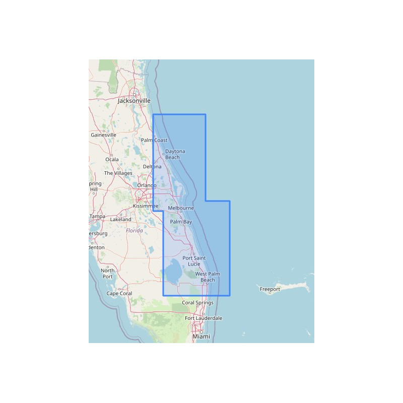 Carte NV CHARTS Floride Est - 8.2 - St. Augustine à Lake Worth Inlet