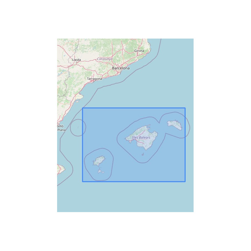 Carte NV CHARTS Espagne - ES 2 - Iles Baléares - Mallorca - Ibiza - Menorca