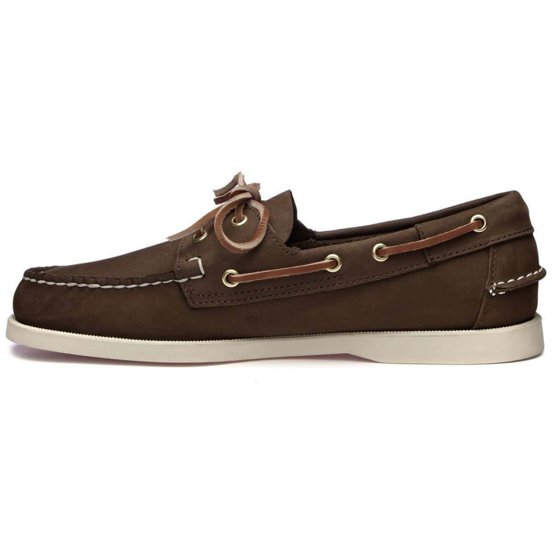 Chaussures bateau Docksides portland nubuck dark brown - sebago