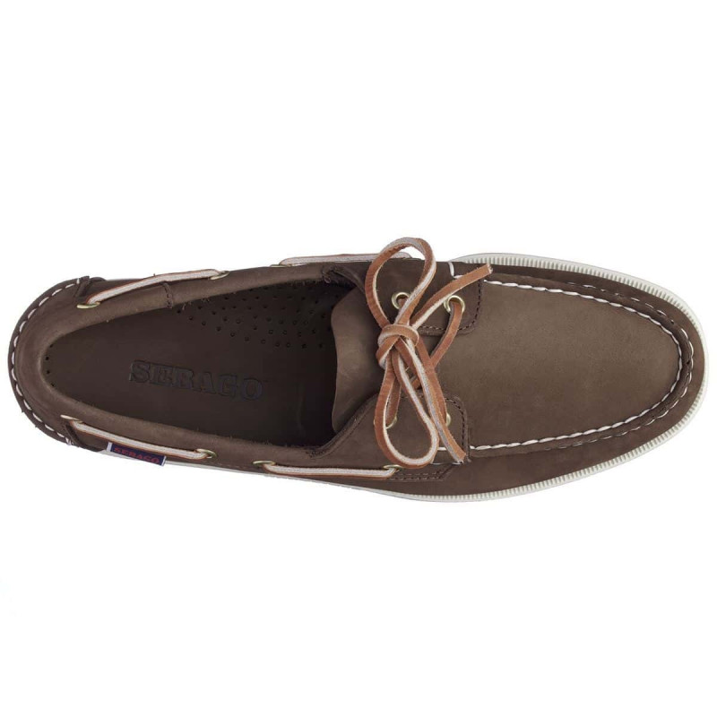 Chaussures bateau Docksides portland nubuck dark brown - sebago