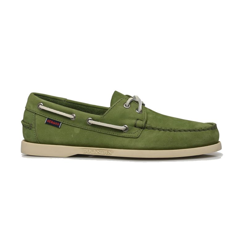 Docksides portland nubuck green emerald - sebago