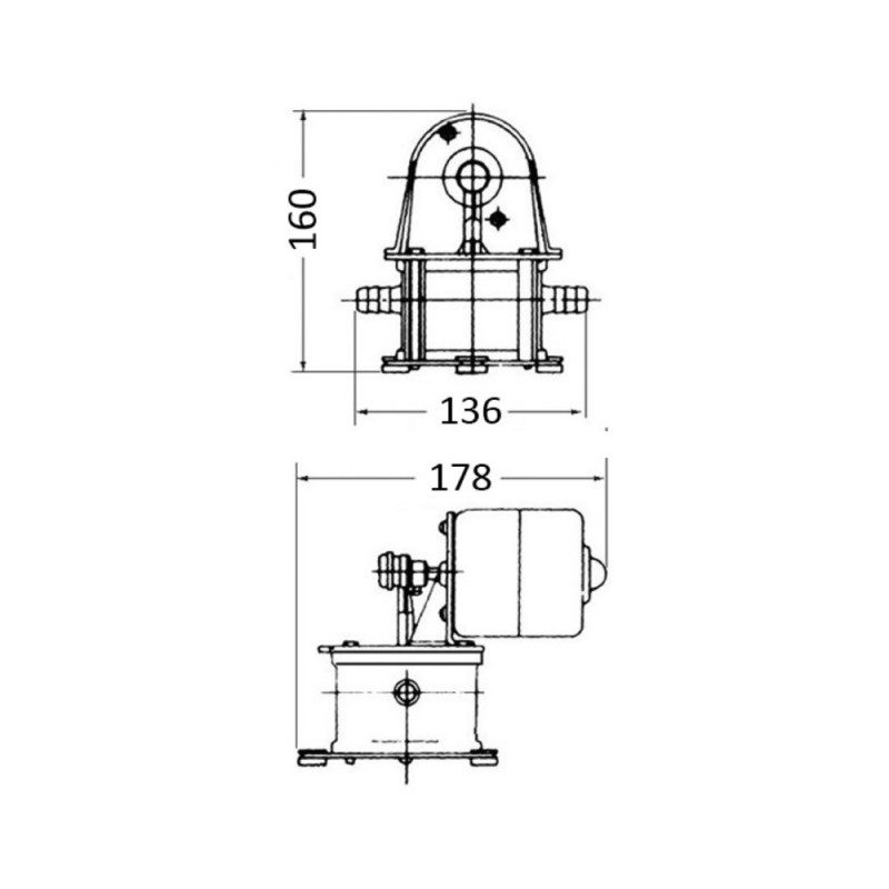 Pompe fond de cale a diaphragme geiser 12v - osculati